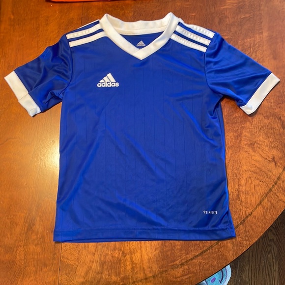 adidas | Shirts & Tops | Adidas Blue Soccer Shirt | Poshmark
